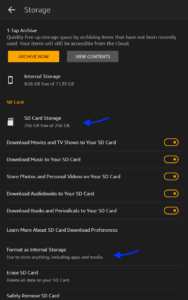How to use a MicroSD card in an Amazon Fire Tablet
