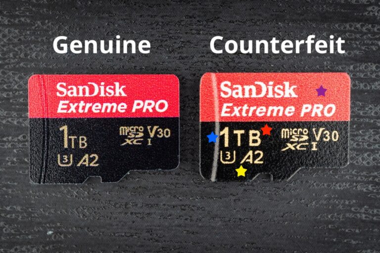 Identifying Counterfeit MicroSD Cards