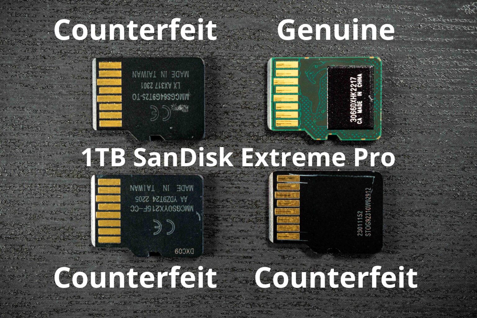 Identifying Counterfeit MicroSD Cards